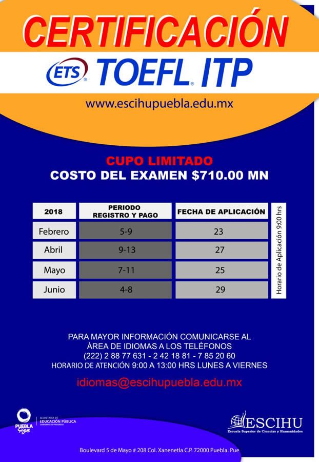 CERTIFICACIÓN TOEFL ITP